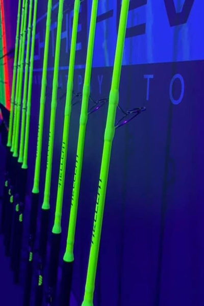 Catch the Fever 7'6" Yellow Hellcat Spinning Rod